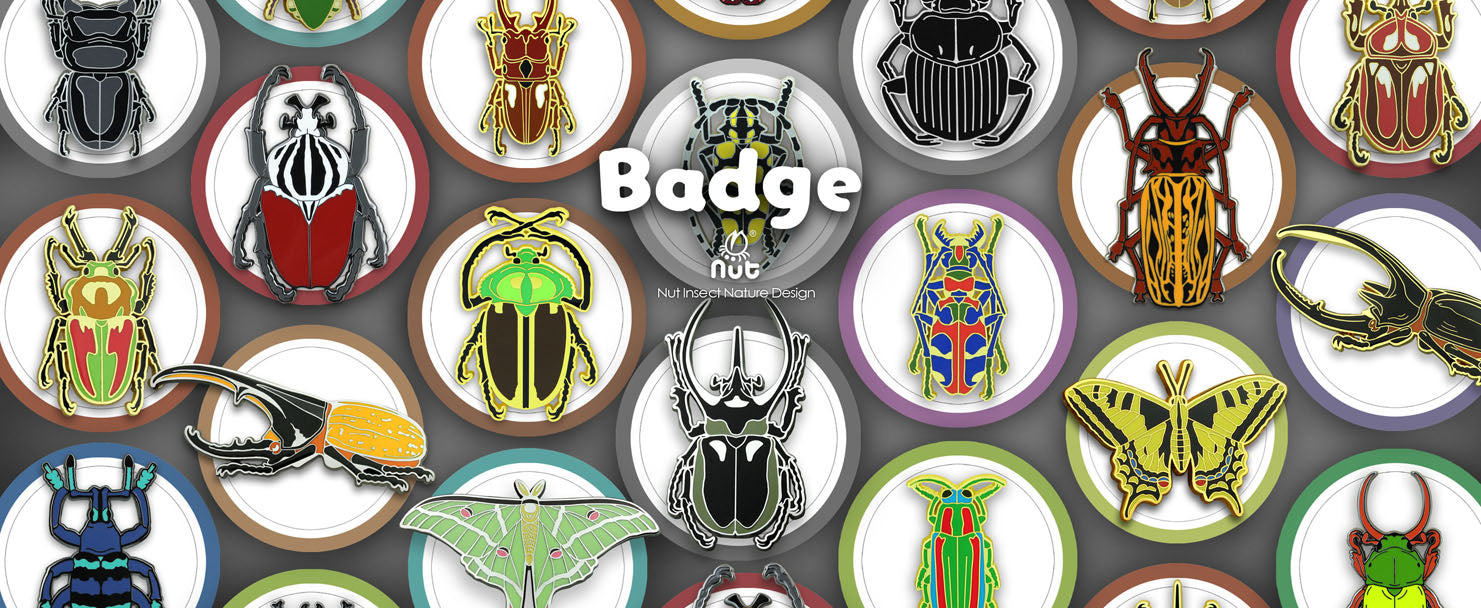 Badge – Nut Insect Nature Design
